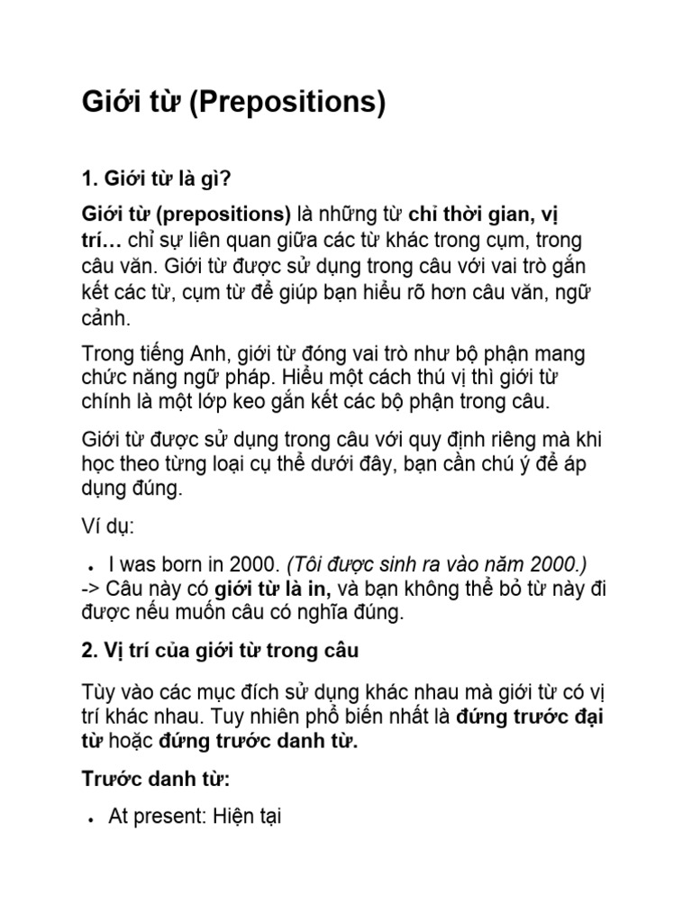 Gi I T (Prepositions) | PDF