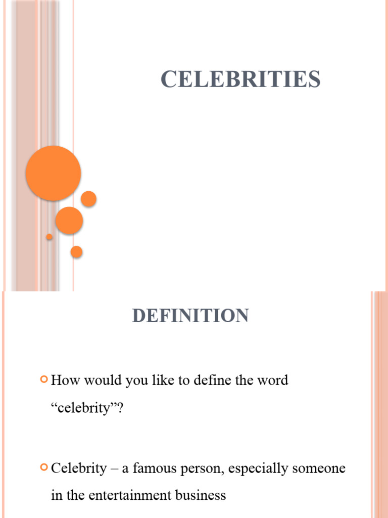 Exploring Global Celebrities and Their Impact | PDF