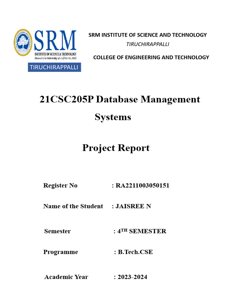 FINAL | PDF | Database Transaction | Engineering