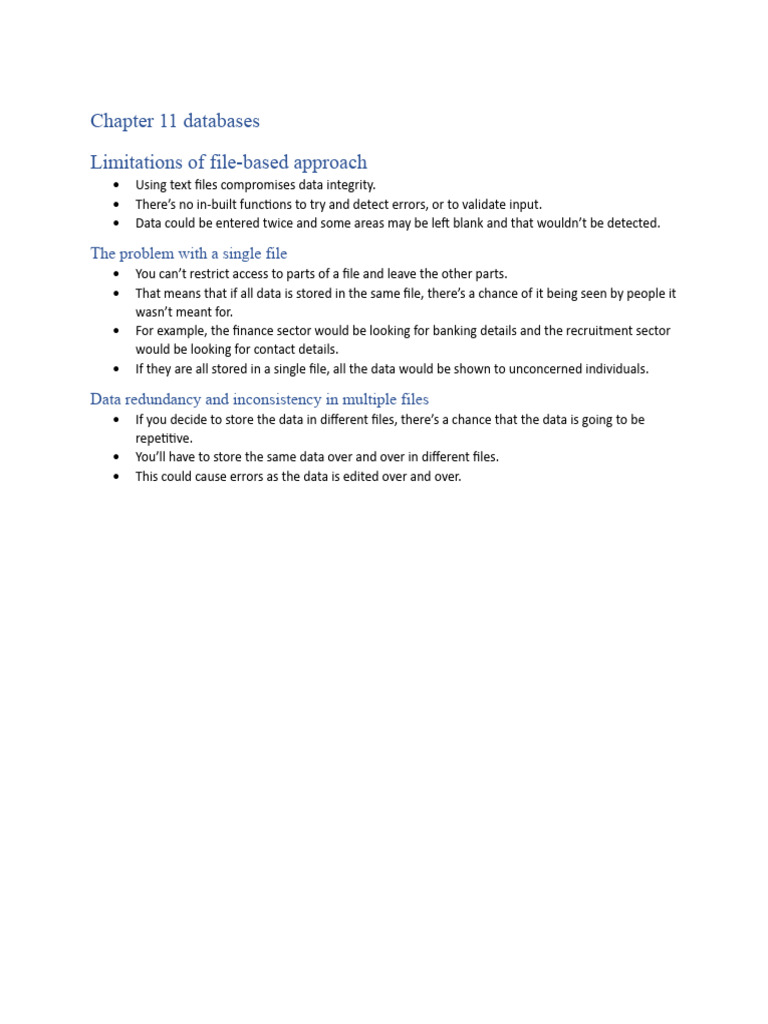 Chapter 11 Databases | PDF | Databases | Sql Chapter 11 Databases | PDF | Databases | Sql