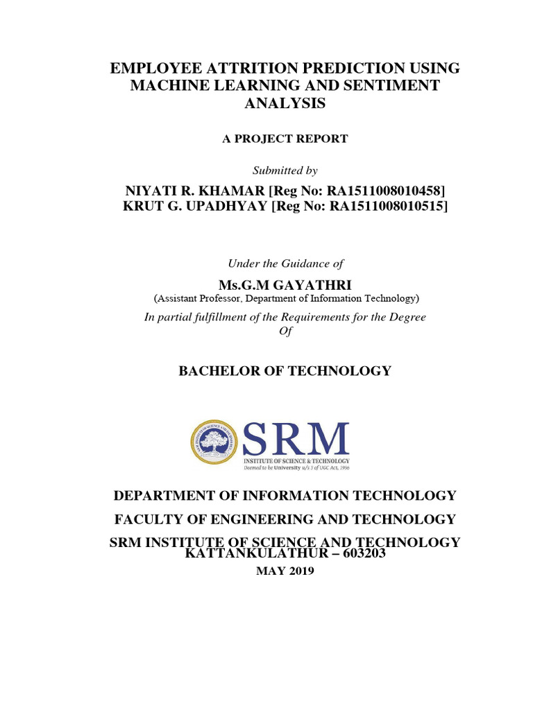 Employee Attrition Prediction | PDF | Statistical Classification | Data ...