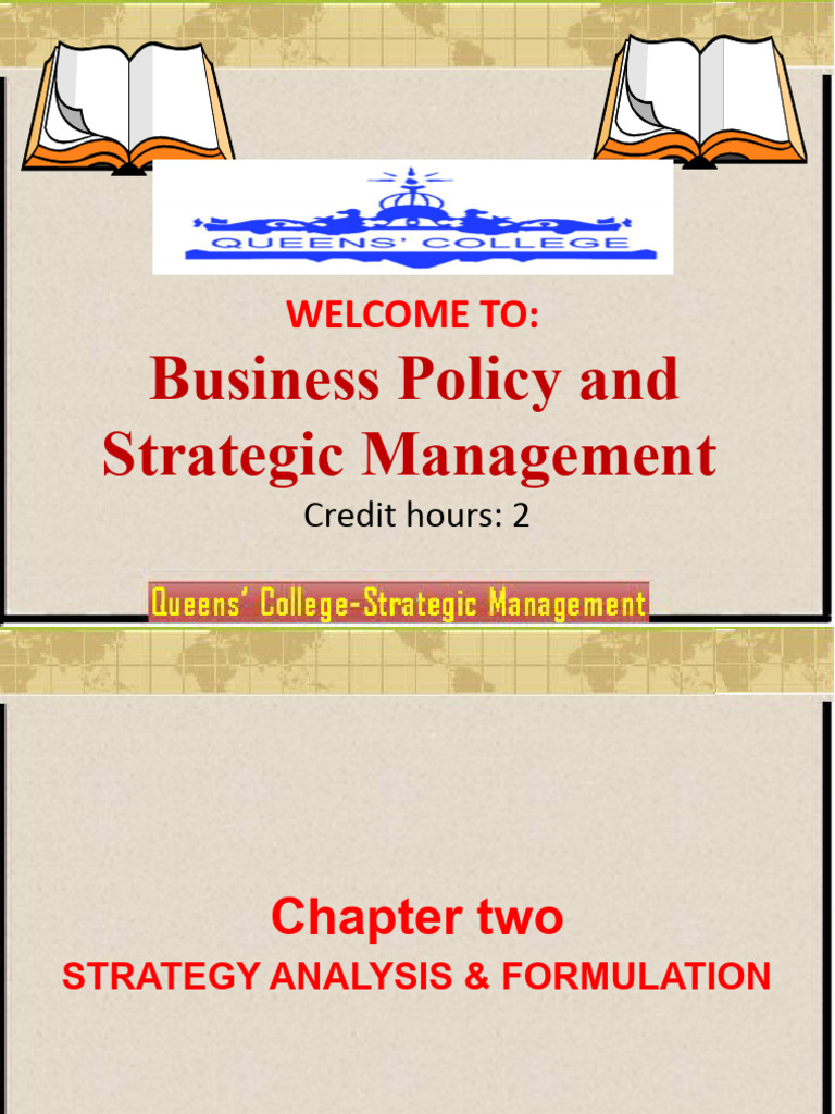 Strategic Management Chapter 2 (1) | PDF | Strategic Management ...