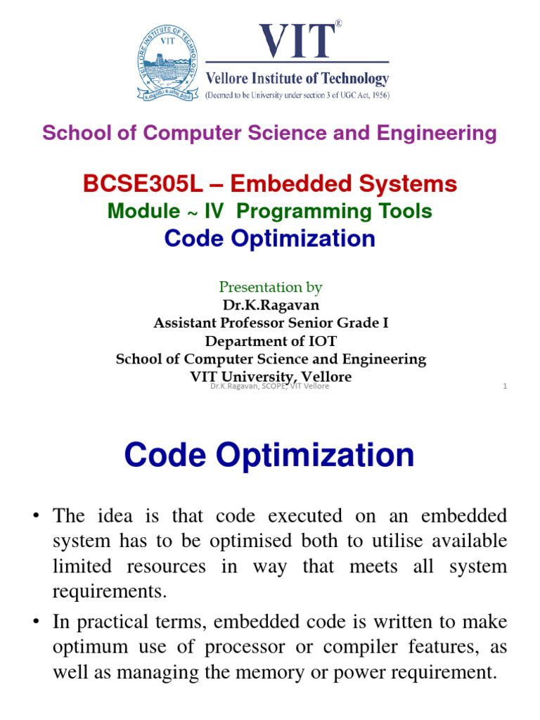 23 Code Optimization 06-03-2024 | PDF | Compiler | Program Optimization