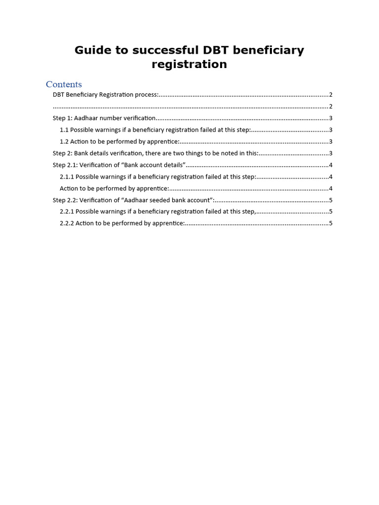 Guide DBT Registration | PDF | Information Technology | Computing