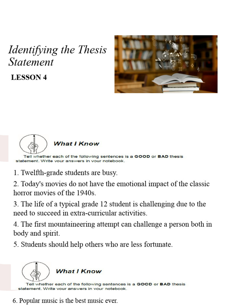 How to Craft a Strong Thesis Statement | PDF | Essays | Thesis