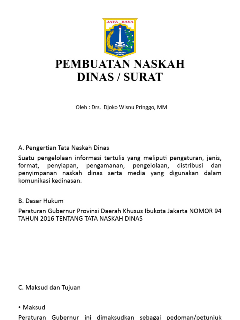 Pembuatan Naskah Dinas | PDF