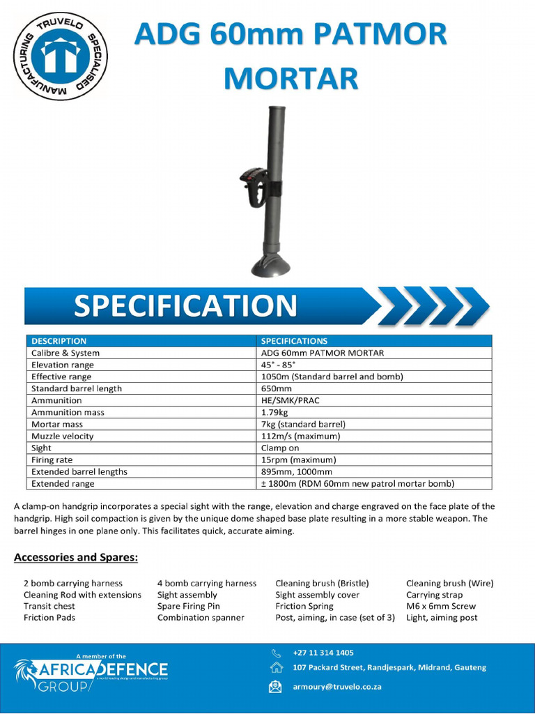 ADG 60mm PATMOR MORTAR | PDF