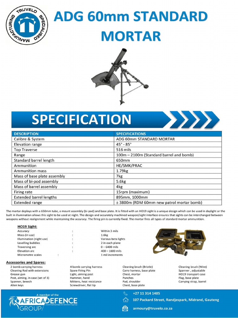 Adg 60mm Standard Mortar | PDF
