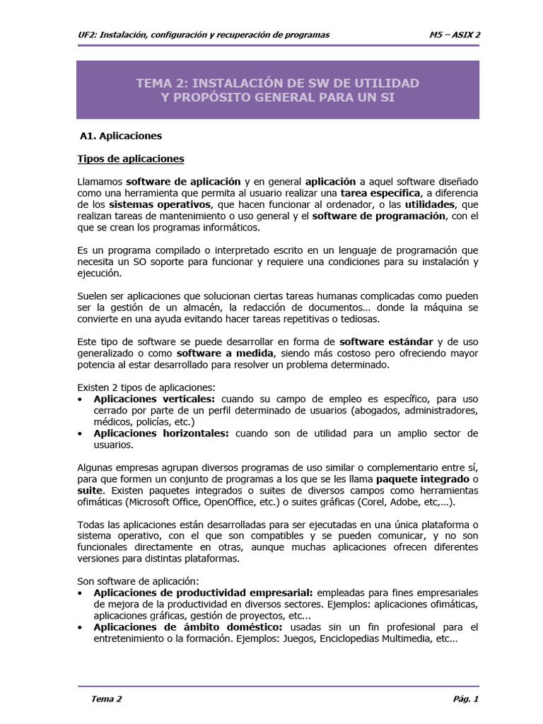 Tema2 Uf2.m5 | PDF | Software de la aplicacion | Archivo de computadora