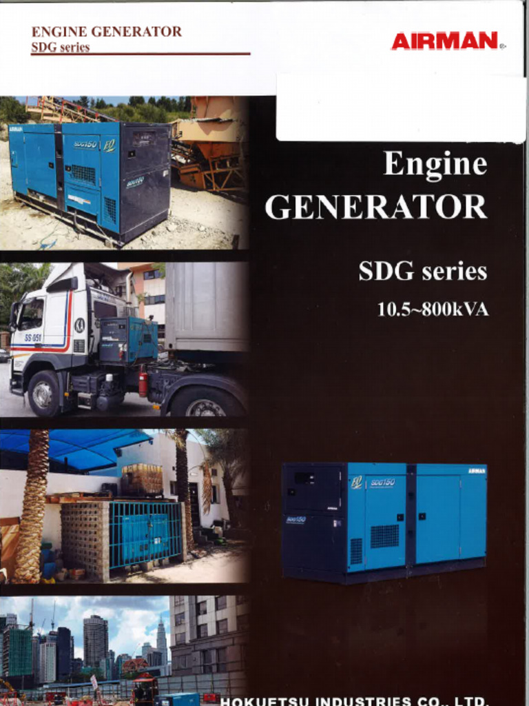 Airman-SDG-Series-Generator-10.5-to-800kVA-Brochure | PDF