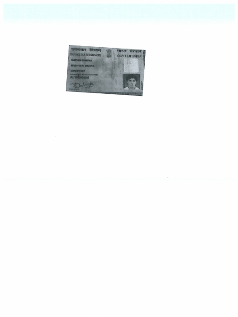 Owner Pan Card | PDF