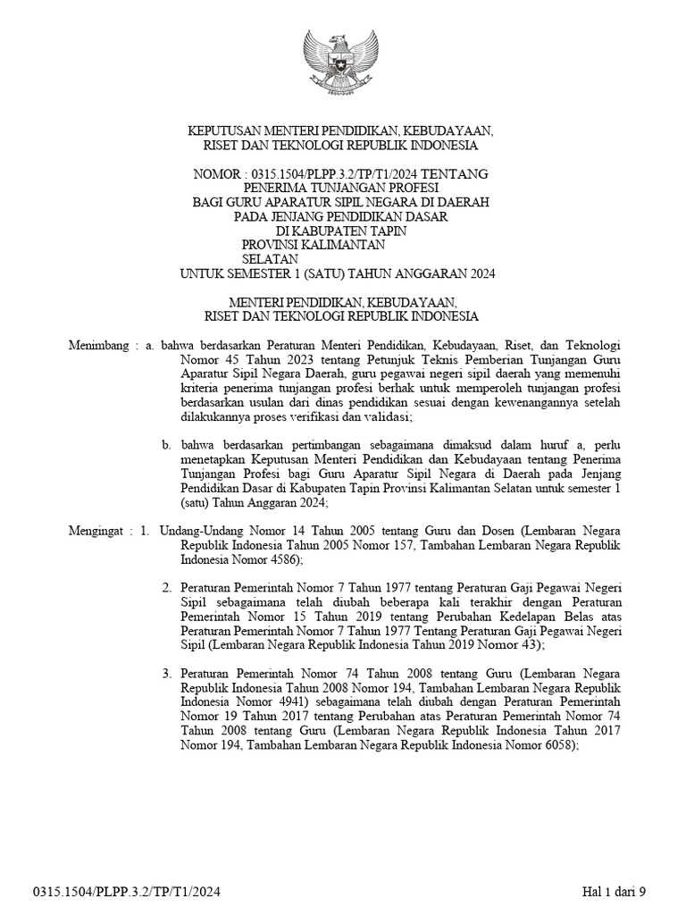 Sk-Tp-Dau-0315.1504 PLPP.3.2 TP T1 2024 | PDF