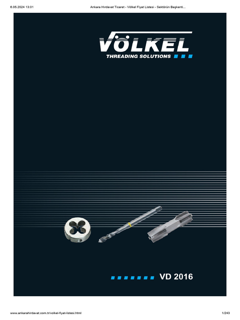 Ankara Hırdavat Ticaret - Völkel Fiyat Listesi - Sektörün Başkenti.. | PDF