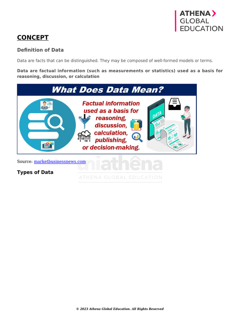 Concept | PDF | Data | Information