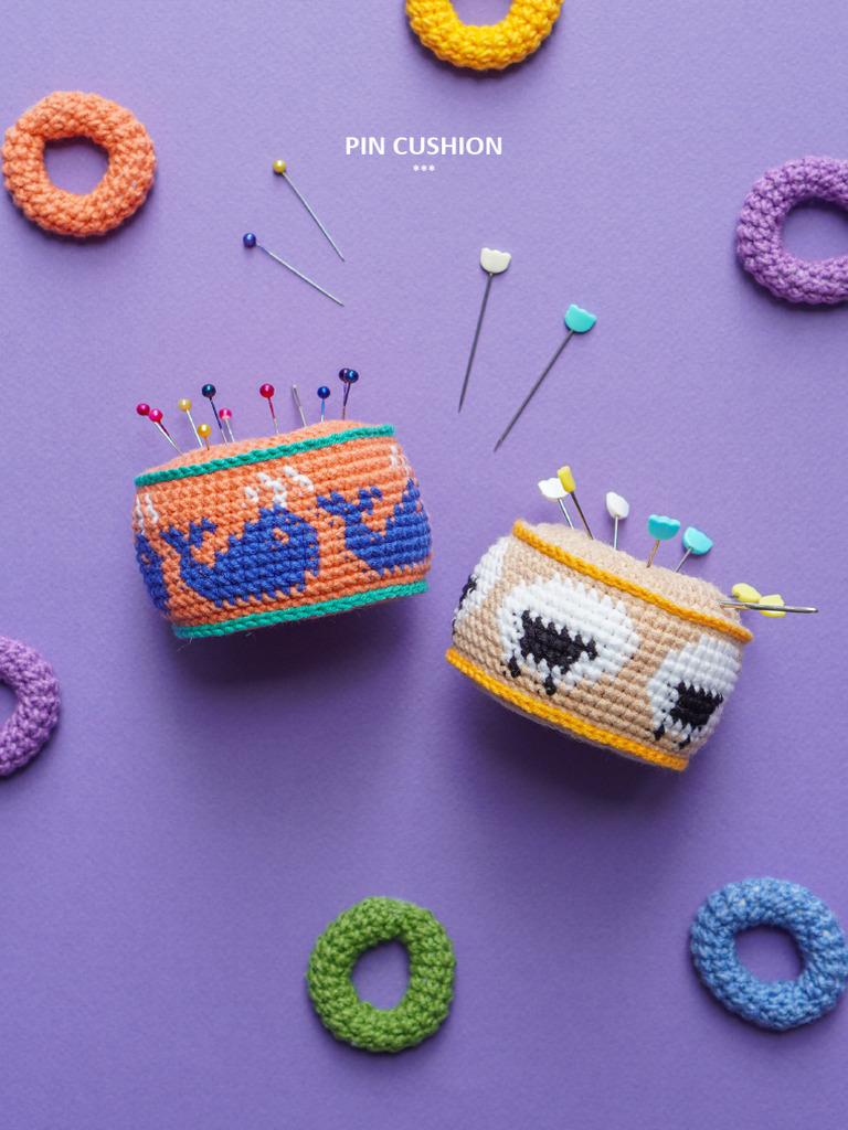 Crochet Whale and Sheep Pin Cushion | PDF | Crochet | Handicrafts