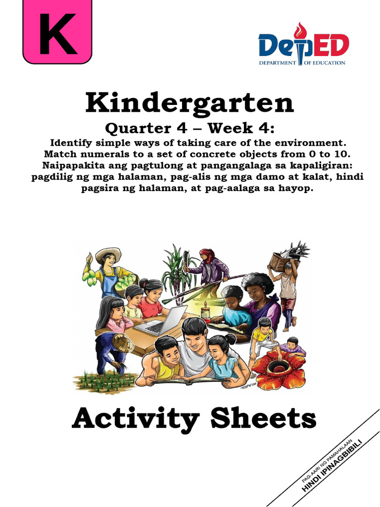 Kindergarten: Quarter 4 - Week 4 | PDF
