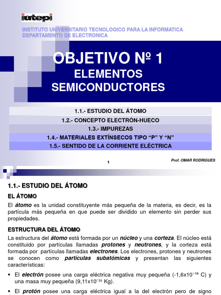 Átomos | PDF | Semiconductores | Dopaje (semiconductor)