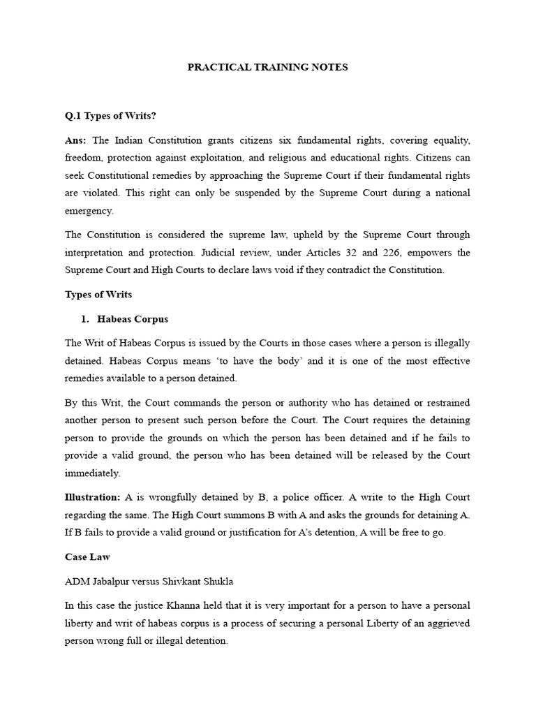 New PRACTICAL TRAINING NOTES | PDF | Labour Law | Employment