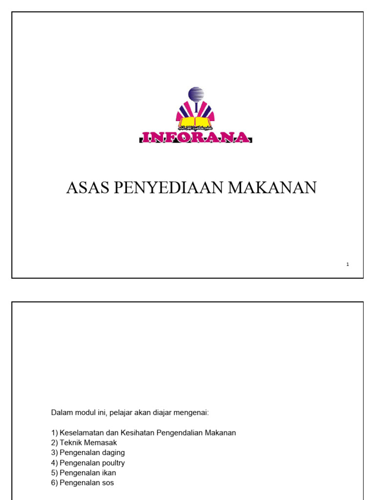 Keselamatan dan Kebersihan Dapur | PDF