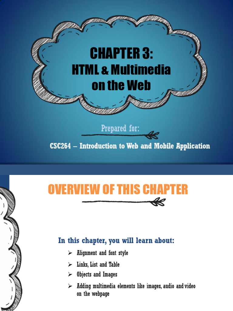 Chap 03 - HTML and Multimedia On The Web | PDF | Hyperlink | Html Element