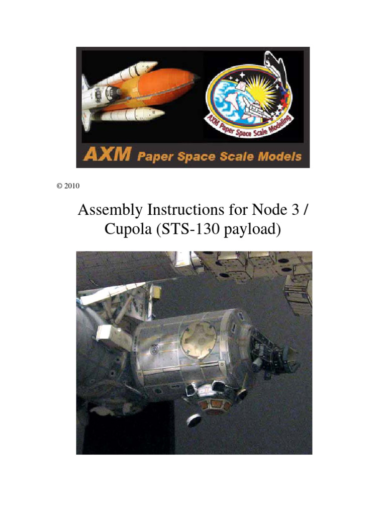 Node 3 Cupolainstructmanual | PDF | Outer Space | Human Spaceflight
