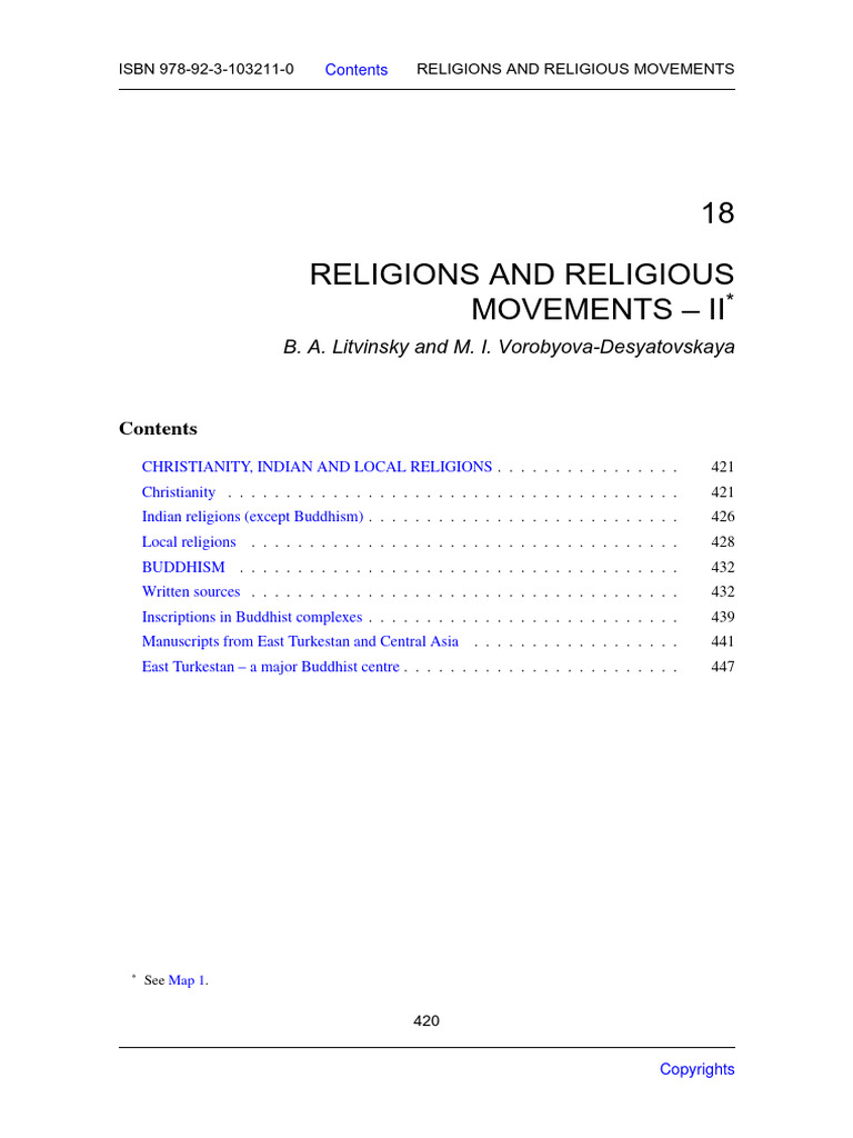 Vol - III Silk Road - Religions and Religious Movements II | PDF | Deities