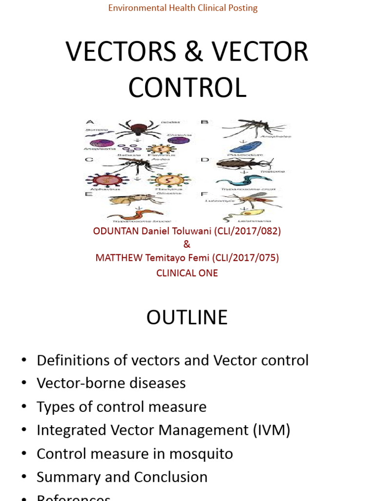 Vector Classification and Control | PDF | Insecticide | Ddt