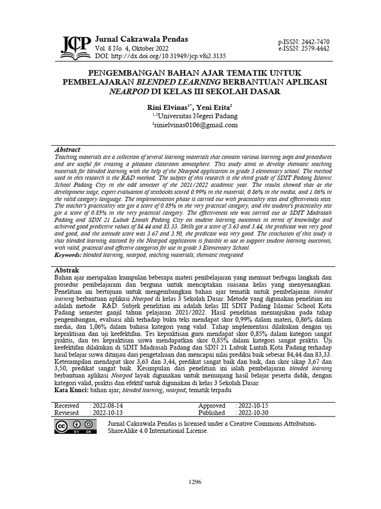 Jurnal Pengembangan | PDF | Karier & Perkembangan