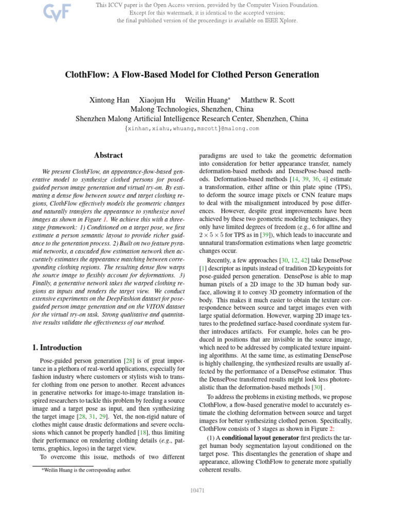 ClothFlow A Flow-Based Model For Clothed Person Generation ICCV 2019 ...