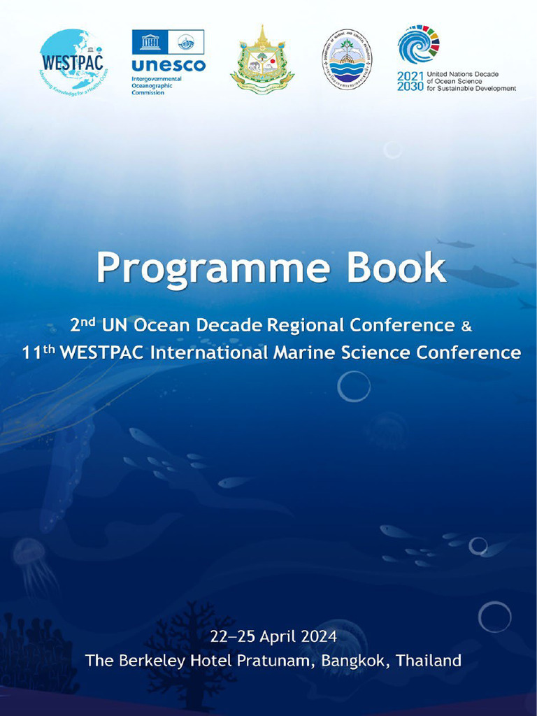 Programme-Book 20240415 v3 | PDF | Sustainability | Oceans
