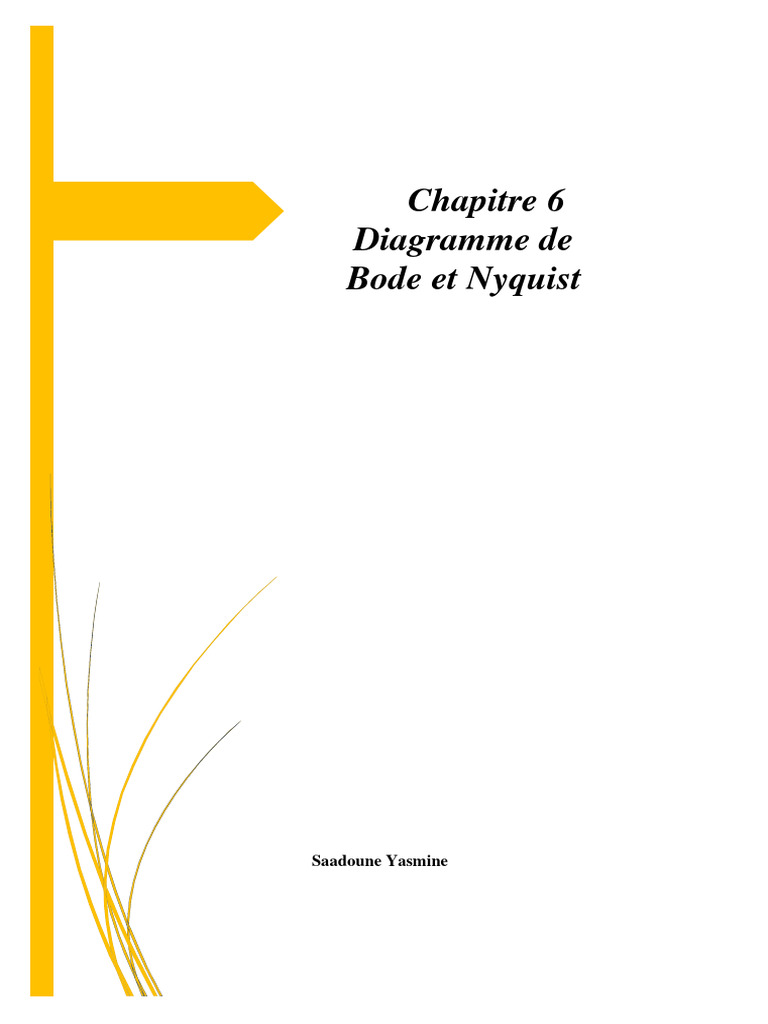 Chapitre 6 Diagramme de Bode Et Nyquist | PDF | Méthodes et références pédagogiques