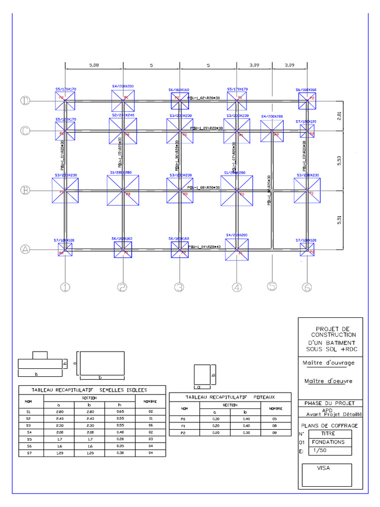 Plans Coffrage | PDF