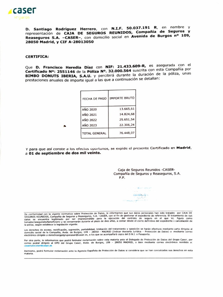 Adobe Scan 05 Oct 2023 | Descargar gratis PDF | Reaseguro | Póliza de seguros