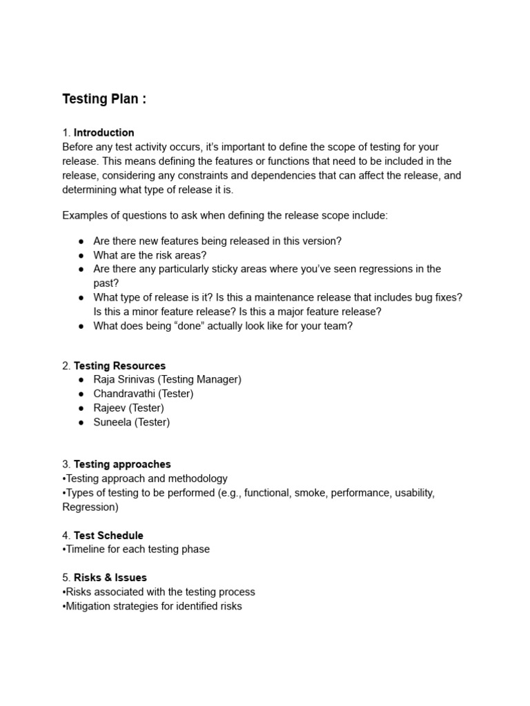 Testing PLAN | PDF | Software Testing | Login Testing PLAN | PDF | Software Testing | Login