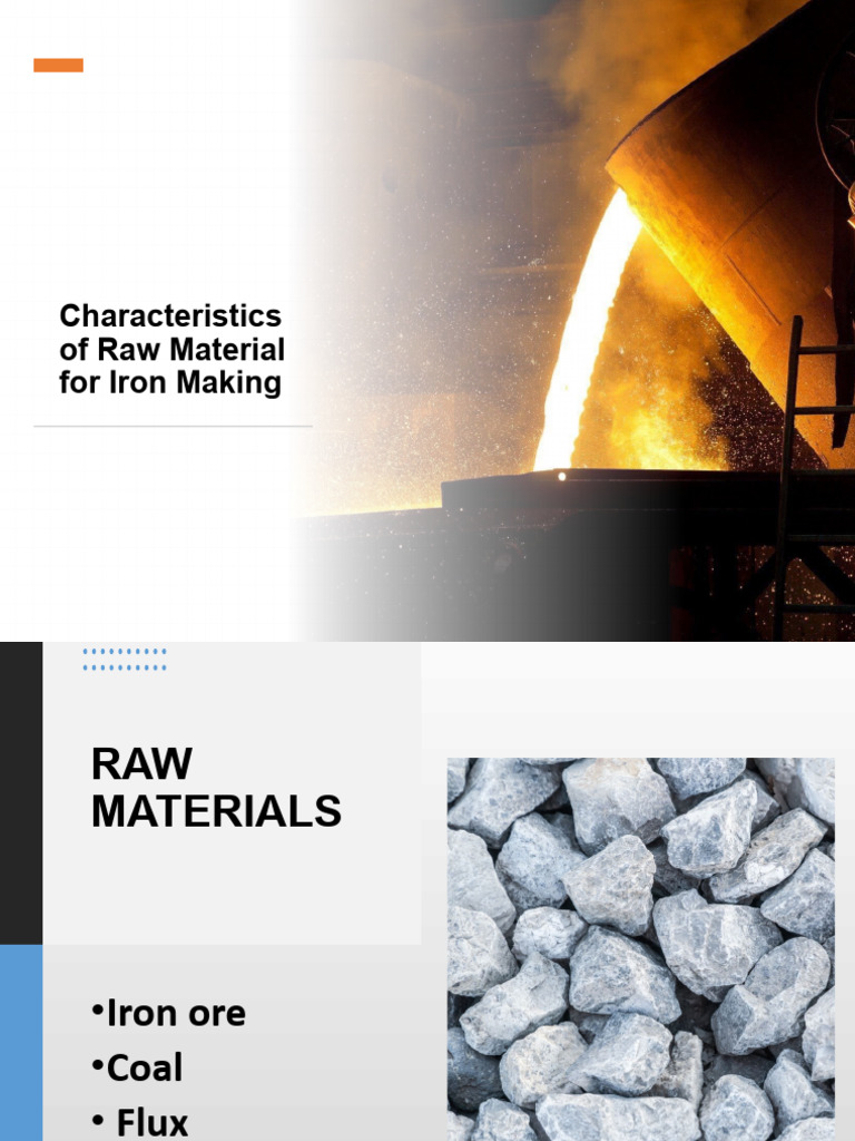Raw Material Characteristics For Iron Making | PDF | Iron Ore | Coke (Fuel)
