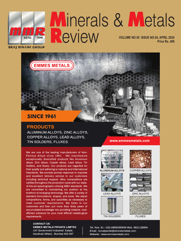 MMR Monthly April 2024 | PDF | Electric Vehicle | Nickel