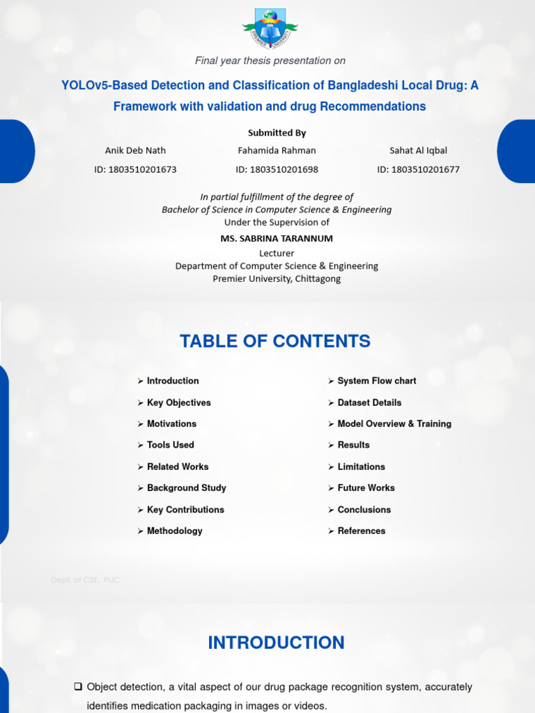 YOLOv5-Based Detection and Classification of Bangladeshi Local Drug: A Framework with validation ...