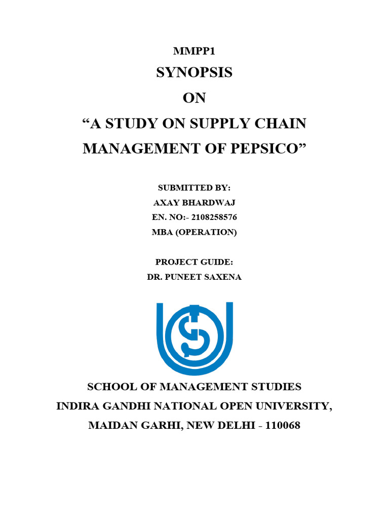 PepsiCo Supply Chain Management Study | PDF | Pepsi | Supply Chain