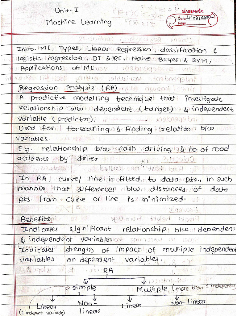 Unit 1 Deep Learning Notes | PDF
