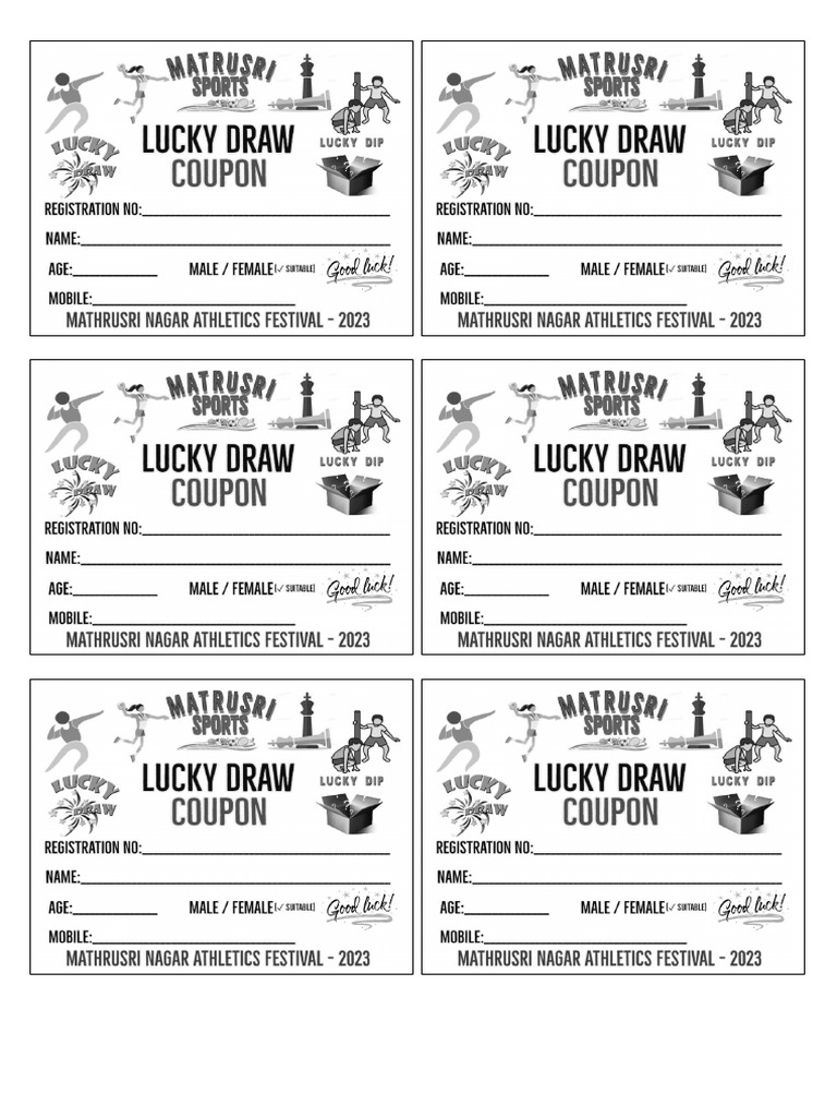 Draw Cupons | PDF