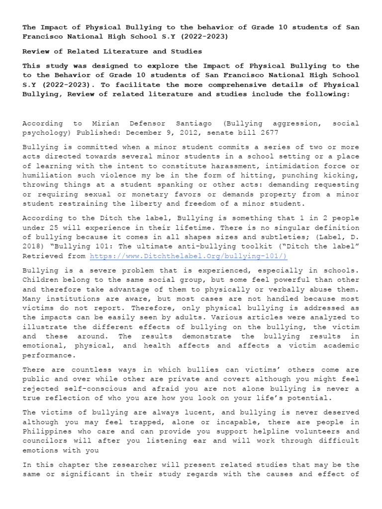 Chapter 2 pr1 | PDF | Bullying | Social Psychology