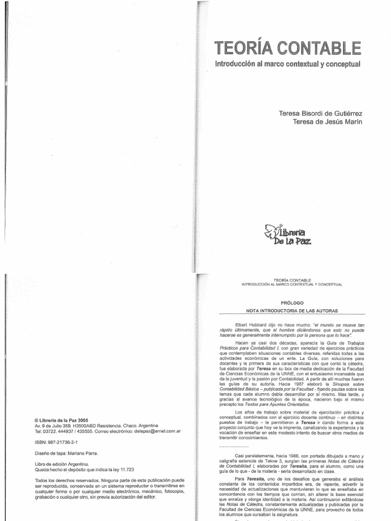 Teoria Contable | PDF