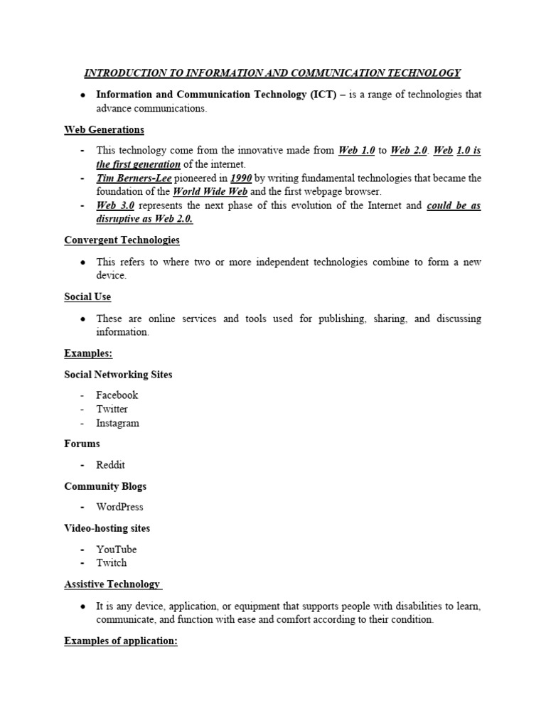 Medyo Reviewer Sa Emtech | PDF | World Wide Web | Internet & Web