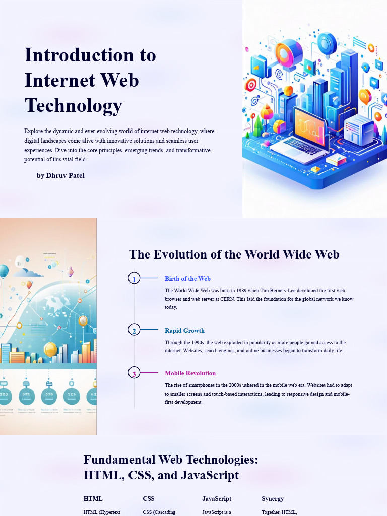 Introduction To Internet Web Technology | PDF | World Wide Web | Internet & Web