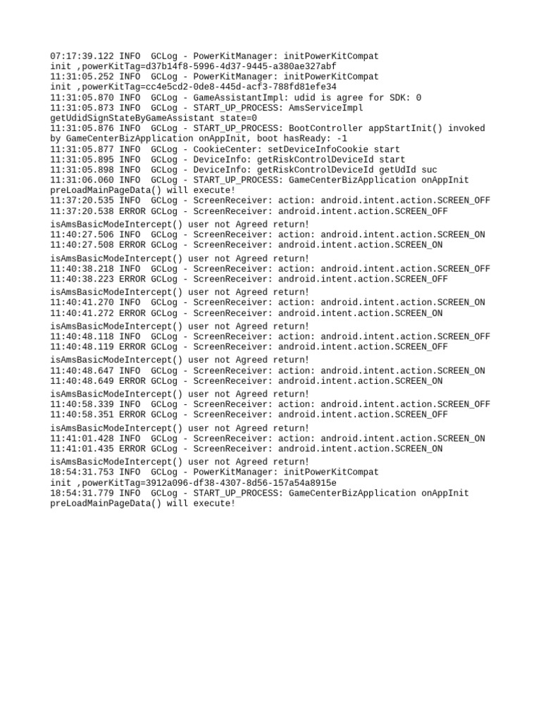 PowerKitManager Initialization Logs | PDF | Computers