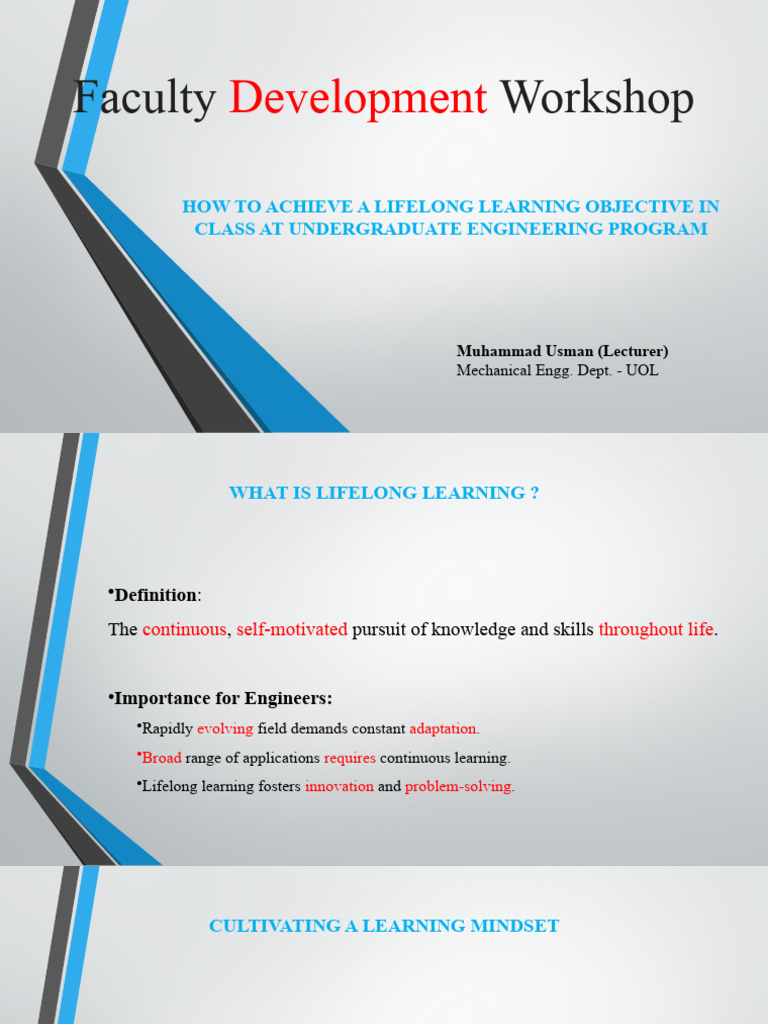 Lifelong Learning FDP | PDF