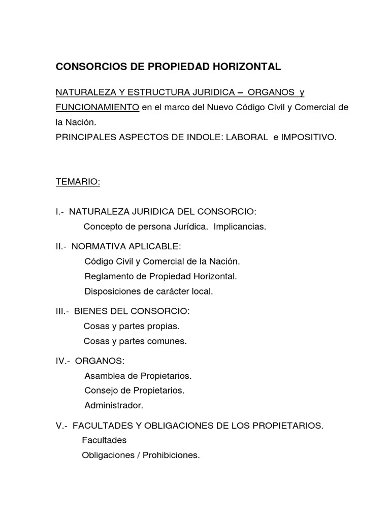 4305 Consorcios | PDF | Propiedad | Regulación