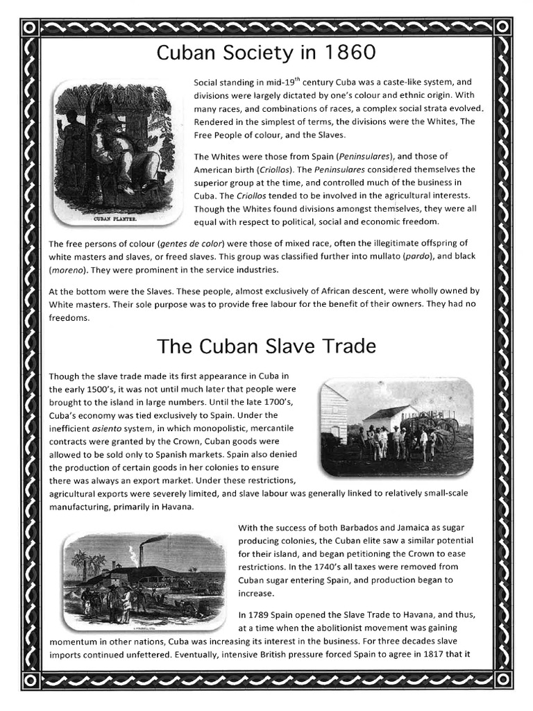 1b. Cuban Society in 1860 | PDF