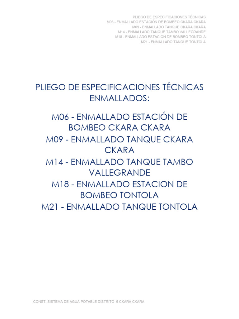 .Et M06 M09 M14 M21 Enmallados | PDF | Hormigón | Fundación (Ingeniería)