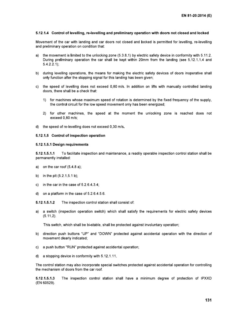 En81 20 2014 - 131 | PDF
